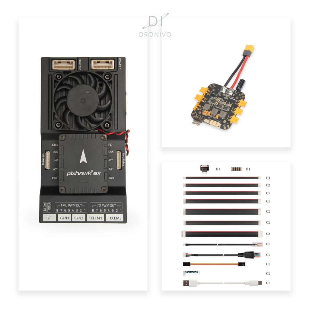 Holybro - RPI CM4 Baseboard Pixhawk 6X + PM03D XT30 | Dronivo - Droni ...